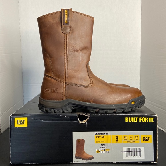 Caterpillar | Shoes | Cat Caterpillar Mens Drawbar Steel Toe Brown ...